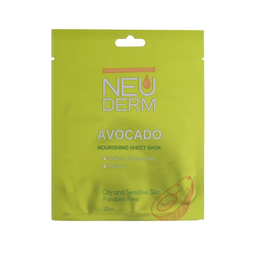 معرفی و قیمت خرید ماسک صورت ورقه ای نئودرم حاوی عصاره آووکادو - فروشگاه ...
